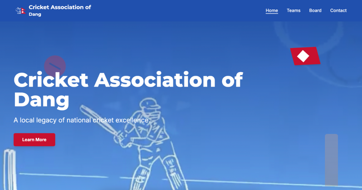 Cricket Association of Dang | Official Cricket Board of Dang